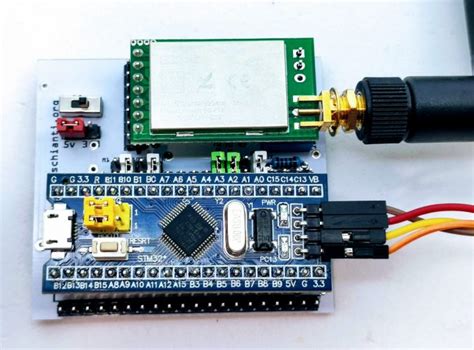 Stm F Blue Pill Ebyte Lora Exx Shield Assemblato Renzo Mischianti