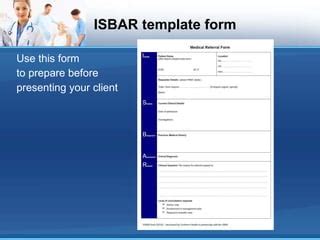 ISBAR A Better Way To Communicate PPT Resume Writing And Advice
