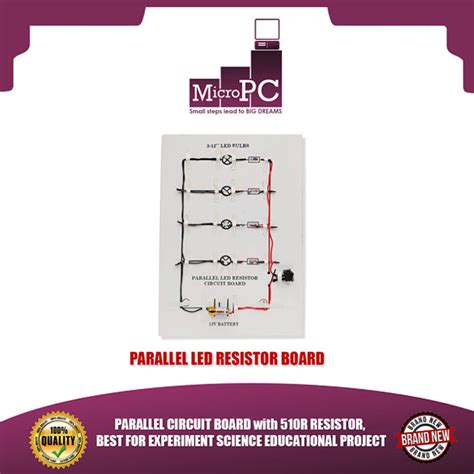 Parallel Circuit Board With 510r Resistor Best For Experiment Science