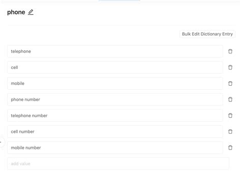 Dictionary Parloa Documentation Dictionary Parloa Documentation