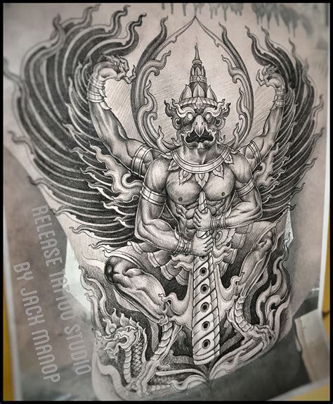 Neo Thai Thai Tattoo พญาครุฑ Jack Manop Line Idjack010829 Release