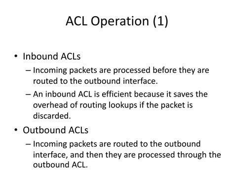 Ppt Access Control List Acl Powerpoint Presentation Free Download