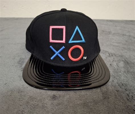 Playstation Black Controller Symbols Snapback Hat 201… Gem