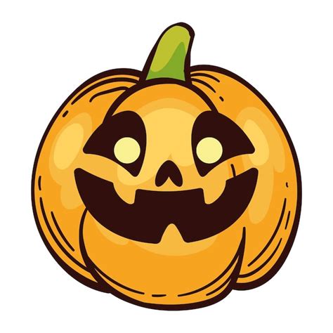 Free Vector Halloween Pumpkin Character Illustration Isolated
