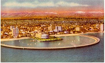 Long Beach Municipal Auditorium And Rainbow Pier
