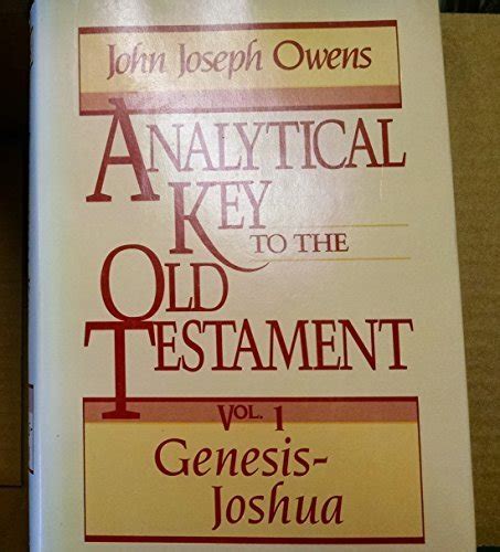 Analytical Key To The Old Testament 4 Book Set By John Joseph Owens