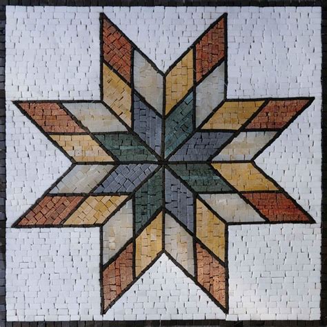Star II Collection Mosaic Art | Geometric | Mozaico | Mosaic art ...