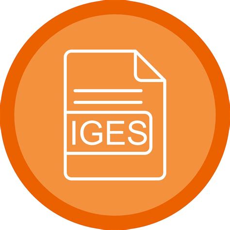 Iges File Format Line Multi Circle Icon 44224341 Vector Art At Vecteezy