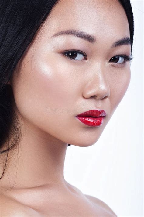 Portrait Modèle Asiatique De Charme De Beauté Belle Jeune Femme Image stock Image du fille