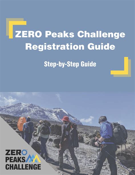 ZERO Peaks Challenge Participant Resources ZERO Prostate Cancer