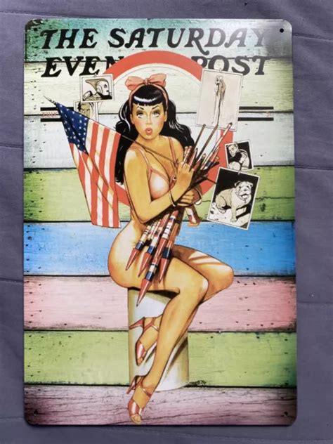 Plaque MÉtal Pin Up Eur 7 00 Picclick Fr