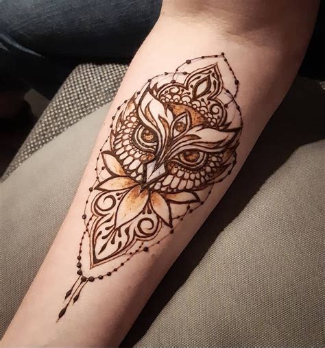 Мехенди сова Henna Tattoo Designs Henna Inspired Tattoos Henna
