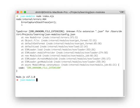 Json Modules In Javascript