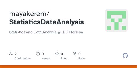 GitHub Mayakerem StatisticsDataAnalysis Statistics And Data Analysis IDC Herzliya