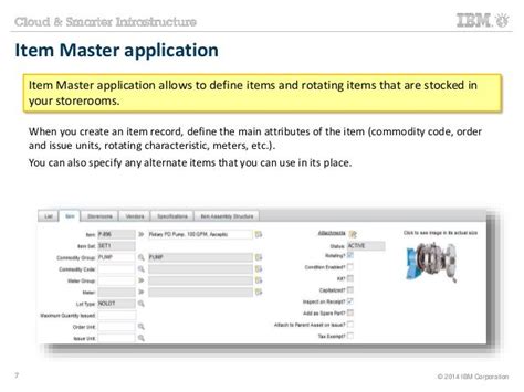 Maximo Training Inventory Management