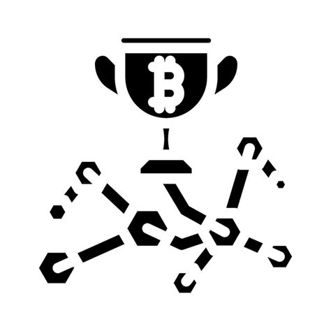 Rewards Cryptocurrency Mining Glyph Icon Illustration 51179373 Vector