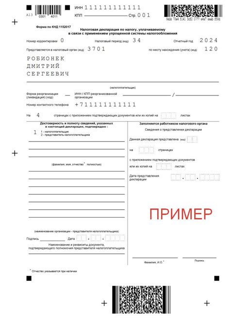 Как заполнить декларацию по УСН 6 за 2024 год для ИП без сотрудников