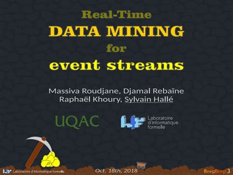 Real Time Data Mining For Event Streams Pdf Computing Technology And Computing