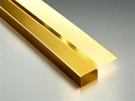 Premium Photo Brass Strip Front Single Piece Square Thickness 2mm