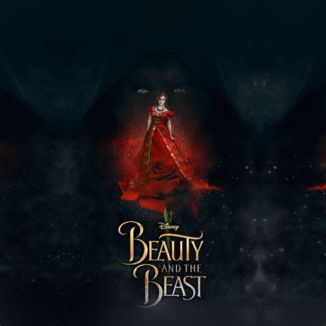 Av47 Disney Beauty Beast Poster Illustration Art Wallpaper