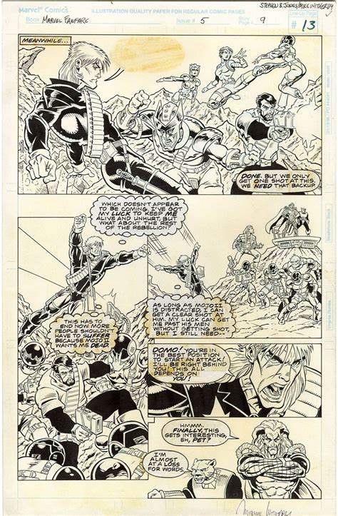 Original Comic Art By Marvel Fanfare 5 P9 Nostalgic Investments