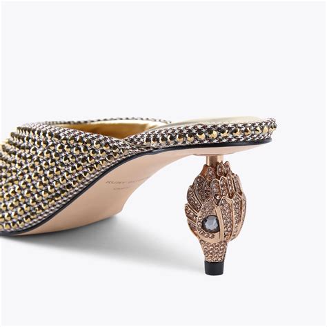 Eagle Heel Mule Houndstooth Heel By Kurt Geiger London