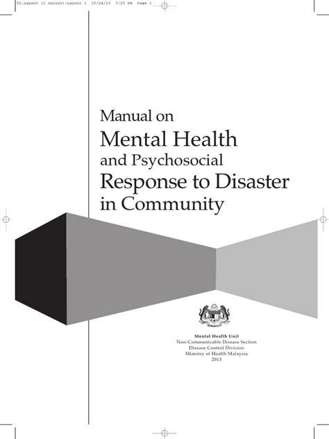 Manual On Mental Health Psychosocial Respone To Disaster Pdf