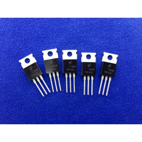 Tip42c Tip42 達靈頓 電晶體 一組5個 三極管 功率電晶體 直插to 220封裝 全新品 蝦皮購物