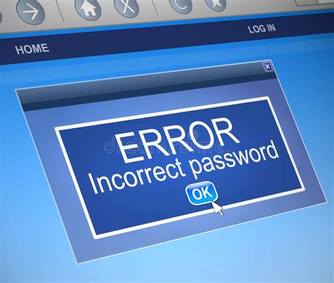 Wrong Password Stock Illustrations 1 089 Wrong Password Stock