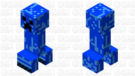 Blue Creeper Minecraft Mob Skin
