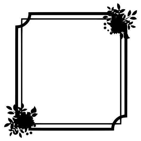 Svg إطار الصورة زهور حفل زواج صورة Svg And أيقونة Svg Silh