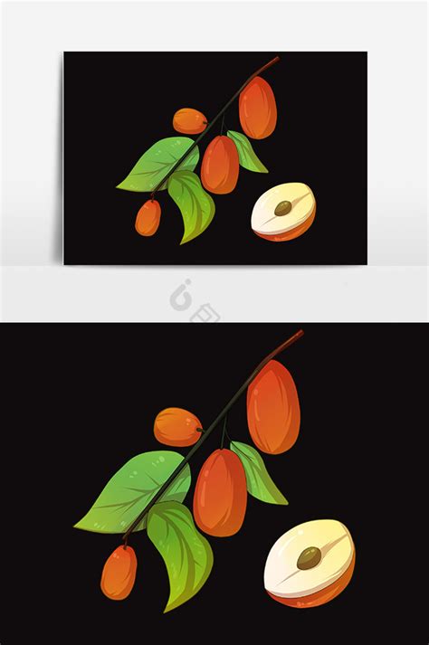 红枣插画 红枣插画图片 包图网