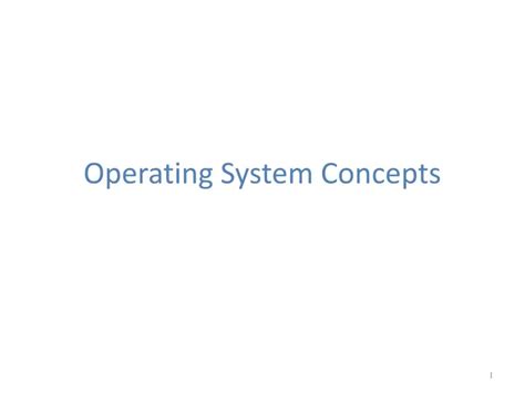 PPT Operating System Concepts PowerPoint Presentation Free Download ID 9450422