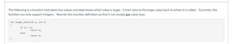 Solved Function Can Only Support Integers Rewrite This Chegg Com