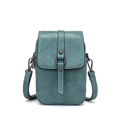 Myfriday Vintage Crossbody Phone Bag For Women Small Leather Shoulder