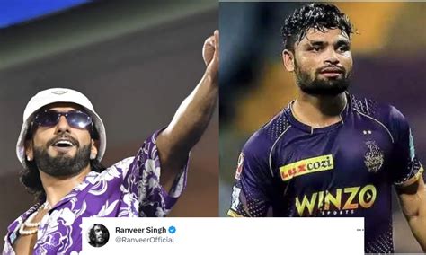 Kkr Vs Gt Ranveer Singh Screams Rinku Singhs Name After His Powerful