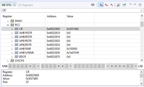 Stm Stm F Discovery Board Control Register Value Problem