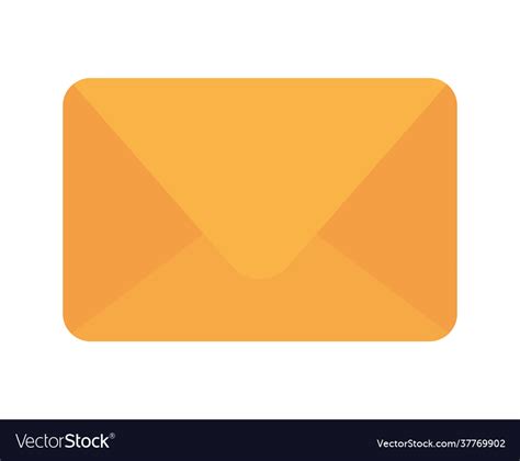 Envelope Isolated Icon Royalty Free Vector Image
