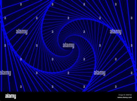 Rotating Concentric Squares Square Optical Illusion Pattern Blue Geometric Abstract