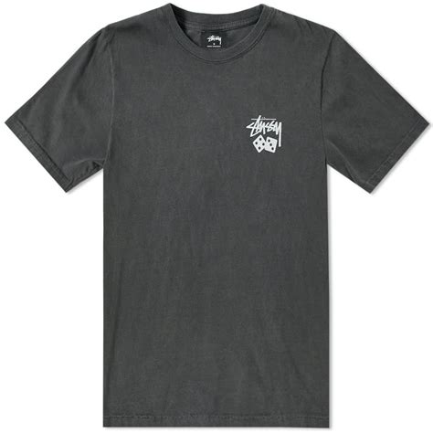 Stussy Dice Pigment Dyed Tee Black End