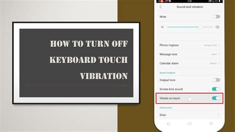 disable keyboard touch vibration in oppo youtube
