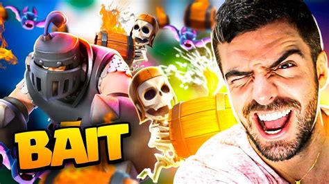 NOVO DECK BAIT DE MEGA CAVALEIRO NO CLASH ROYALE YouTube