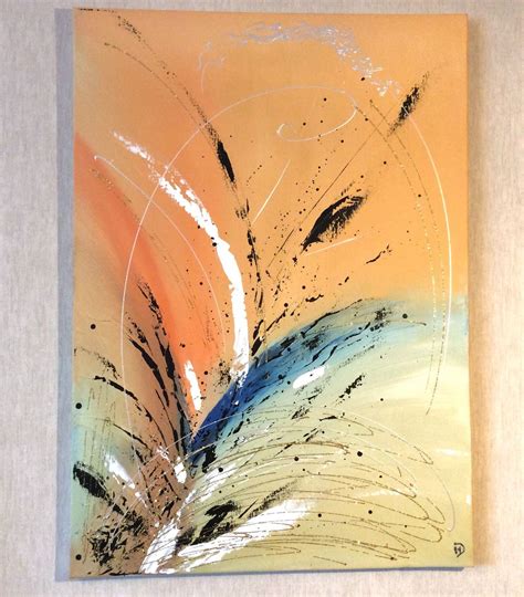 Tableau Acrylique Abstrait Couleurs Vives Éclaboussures Pinturas Abstractas Abstracto