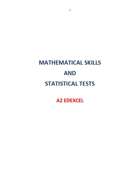 Statistical Tests Pdf