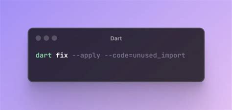 futter useful tip use this dart fix apply code unused import