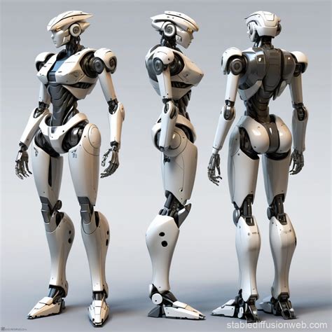 Female Mecha Robot Reference Sheet Stable Diffusion Online