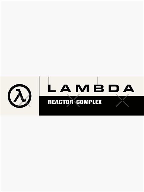 Half Life Lambda Complex Reactor Complex Signage White Paper Poster