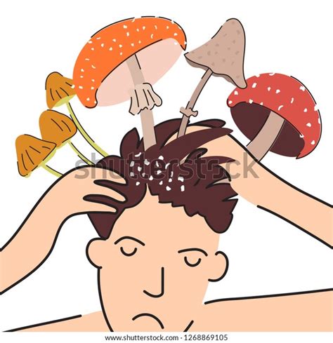 Fungal Skin Diseases Ironic Poster Shows Stock Vector Royalty Free