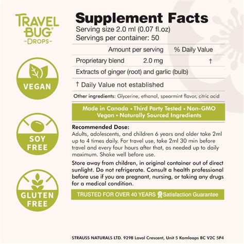 Travel Bug Drops Naturezone Health Nz