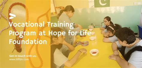Vocational Training Program At Hope For Life Foundation Hope For Life Foundation